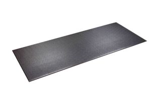 supermats heavy duty equipment mat 12gs made in u.s.a. for treadmills ellipticals rowing machines recumbent bikes and exercise equipment (3-feet x 7.5-feet) (36" x 90") (91.44 cm x 228.6 cm) , black