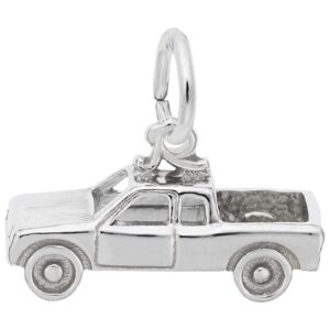 rembrandt charms pick up truck charm, sterling silver