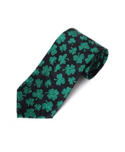 st. patrick's day green clover fun ties