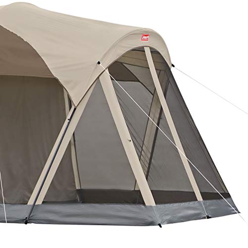 Coleman WeatherMaster Camping Tent with Screened Porch, Weatherproof 6-Person Family Tent with Included Rainfly and Carry Bag, Easy Setup Tent with Screened-in Porch