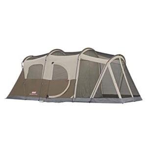 Coleman WeatherMaster Camping Tent with Screened Porch, Weatherproof 6-Person Family Tent with Included Rainfly and Carry Bag, Easy Setup Tent with Screened-in Porch