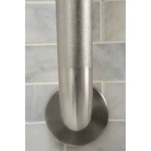 Moen Bathroom Safety 42-Inch Wide Shower Grab Bar with Peened Textured Grip for Handicapped or Elderly, R8942P