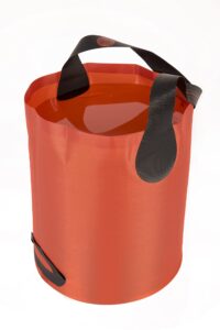 sea to summit folding bucket, collapsible camp kitchen bucket, 10 liter