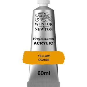 winsor & newton professional acrylic paint, 60ml (2-oz) tube, yellow ochre