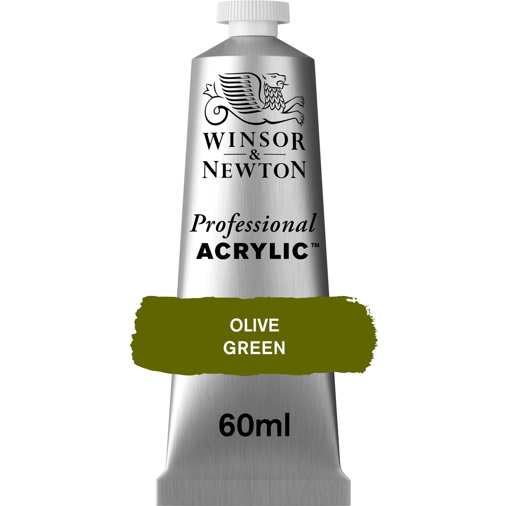 Winsor & Newton Professional Acrylic Paint, 60ml (2-oz) Tube, Olive Green