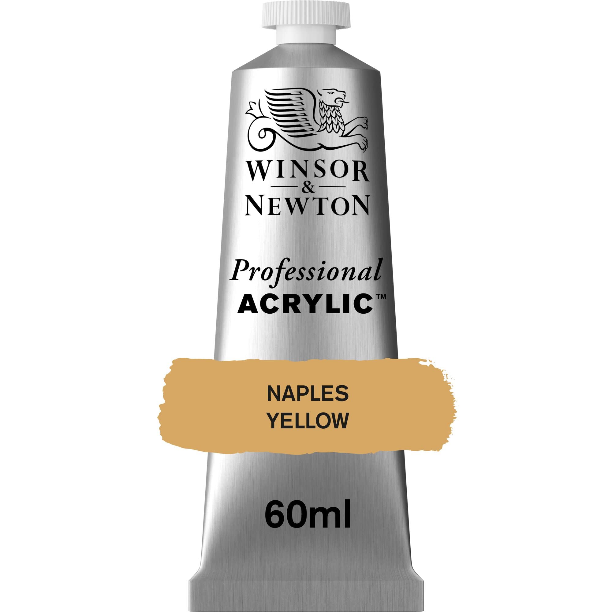 Winsor & Newton Professional Acrylic Paint, 60ml (2-oz) Tube, Naples Yellow