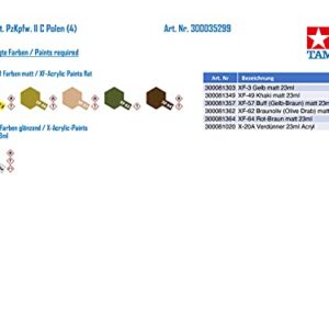 Tamiya Models Pzkpfw Ii Ausf.C (4) 1/35