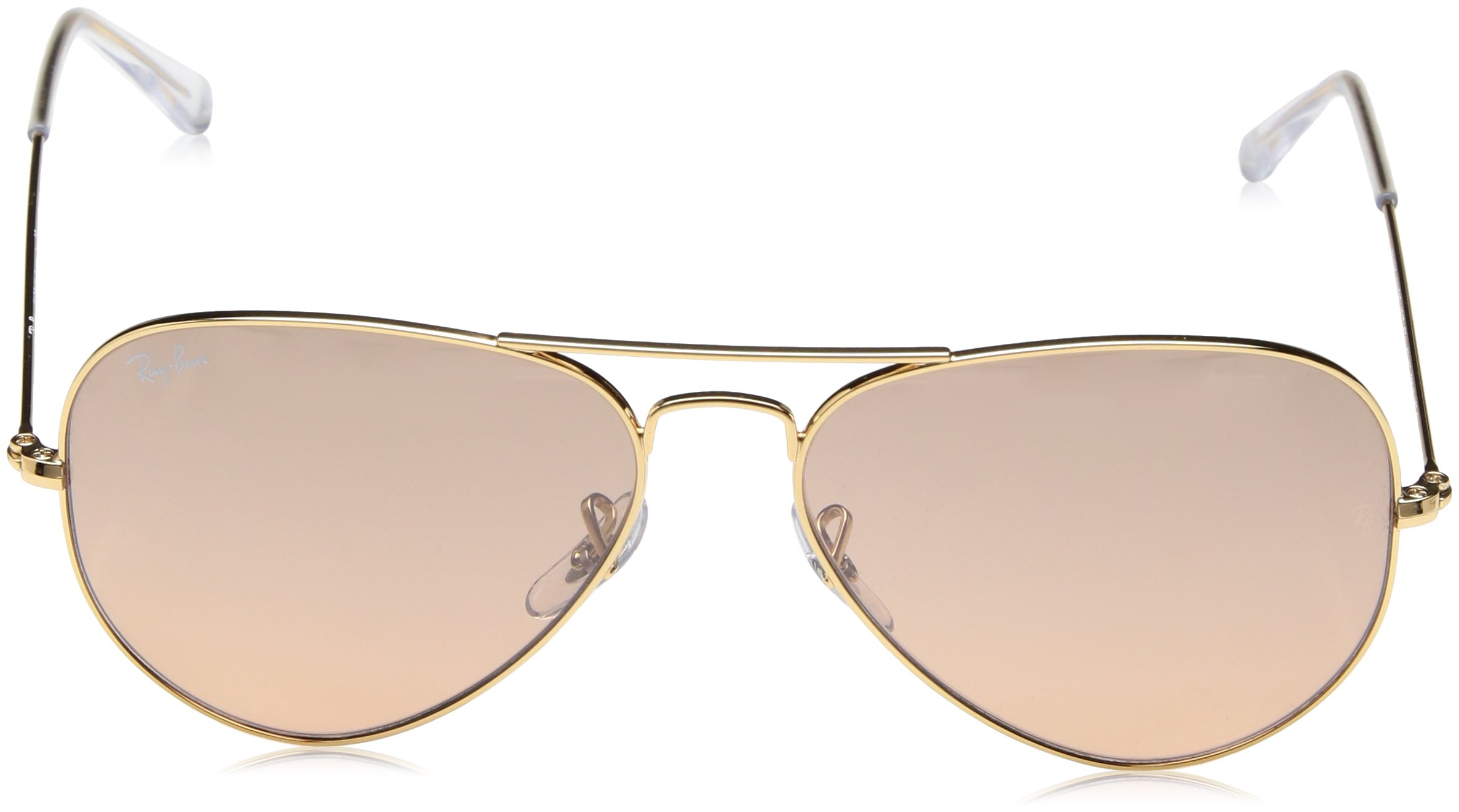 RAY-BAN RB 3025 AVIATOR SUNGLASSES (55 mm, 001/51 ARISTA CRYSTAL/GRADIENT BROWN)