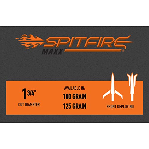 New Archery Products Spitfire Mechancial Broadhead 100 Grain Three Blade Cut on Contact 3 Pack