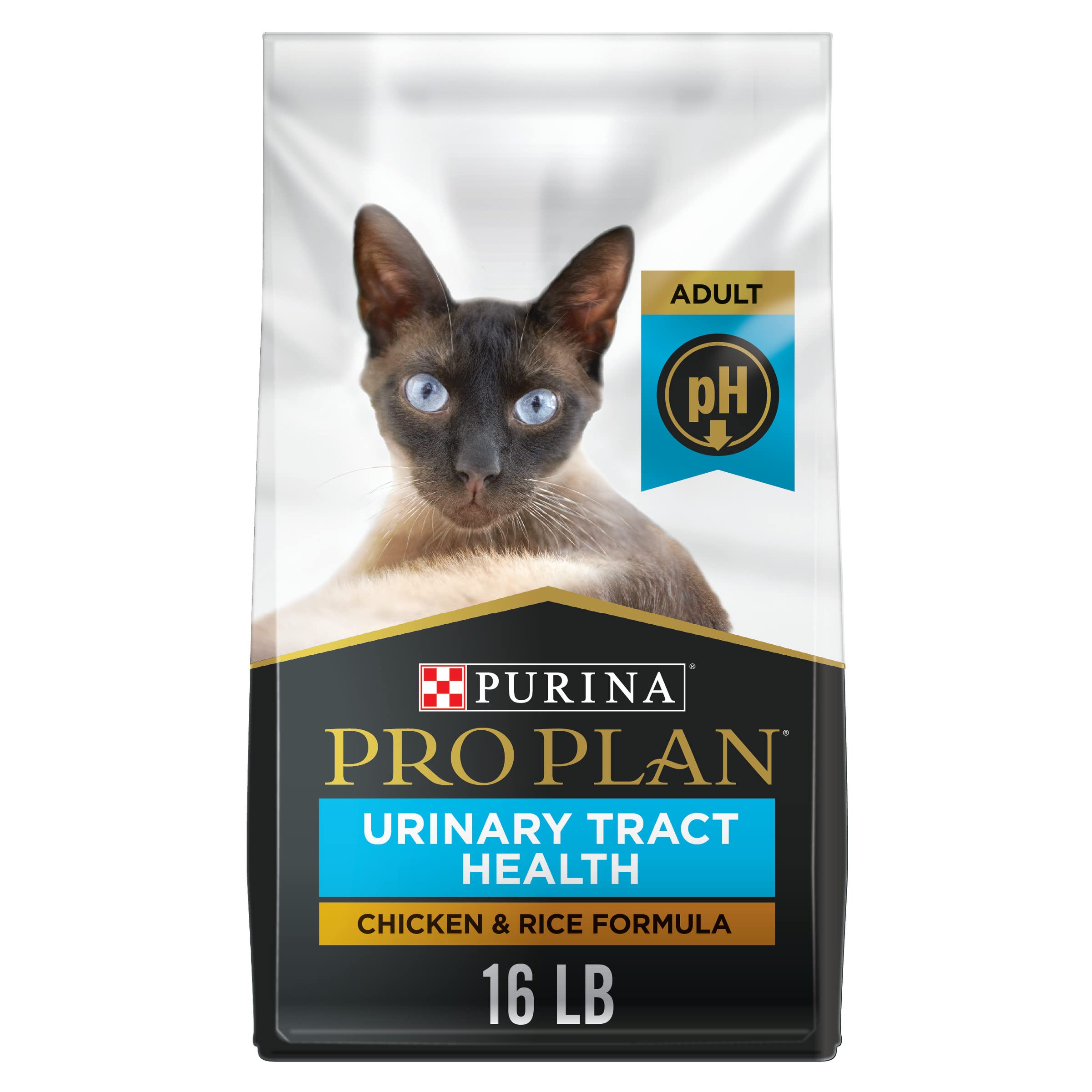 Purina Pro Plan Urinary Tract Cat Food, Chicken and Rice Formula - 16 lb. Bag