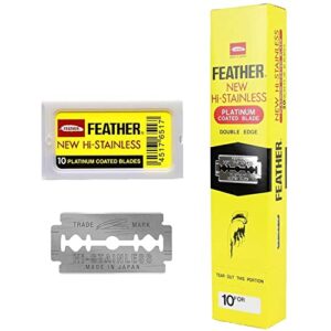 feather double edge safety razor blades 200 count