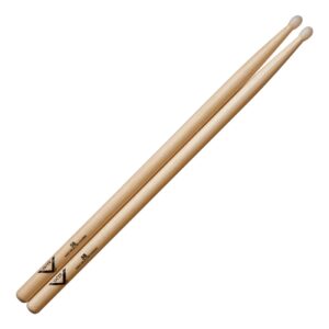 vater 5b nylon tip hickory drum sticks, pair