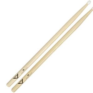 Vater 5B Nylon Tip Hickory Drum Sticks, Pair