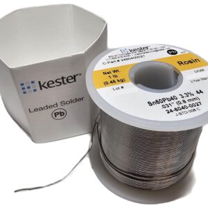 Kester solder 44" Rosin Core #66/44 .8mm 1 lb. Spool