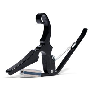 Kyser Drop D Partial Guitar Capo, 5-strings, Black, KGDB