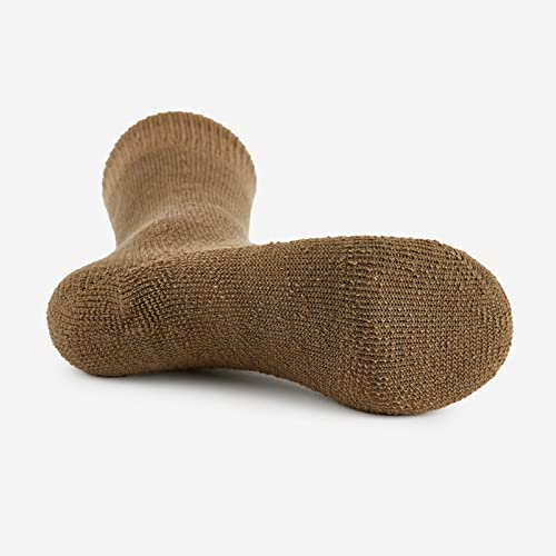 Thorlos Unisex MCB Combat Thick Padded Sock, Coyote Brown, Large