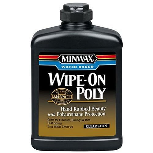 pt Minwax 40917 Clear Wipe-On Poly Water-Based Polyurethane, Satin