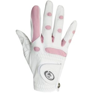 bionic women's classic pink golf glove, right hand, x-large