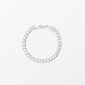 Amazon Essentials Sterling Silver Double-Link Chain Bracelet, 7" (previously Amazon Collection)