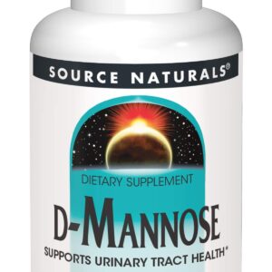 Source Naturals D-Mannose, Potent Urinary Tract & Bladder Health Support*, 500mg - 60 Capsules