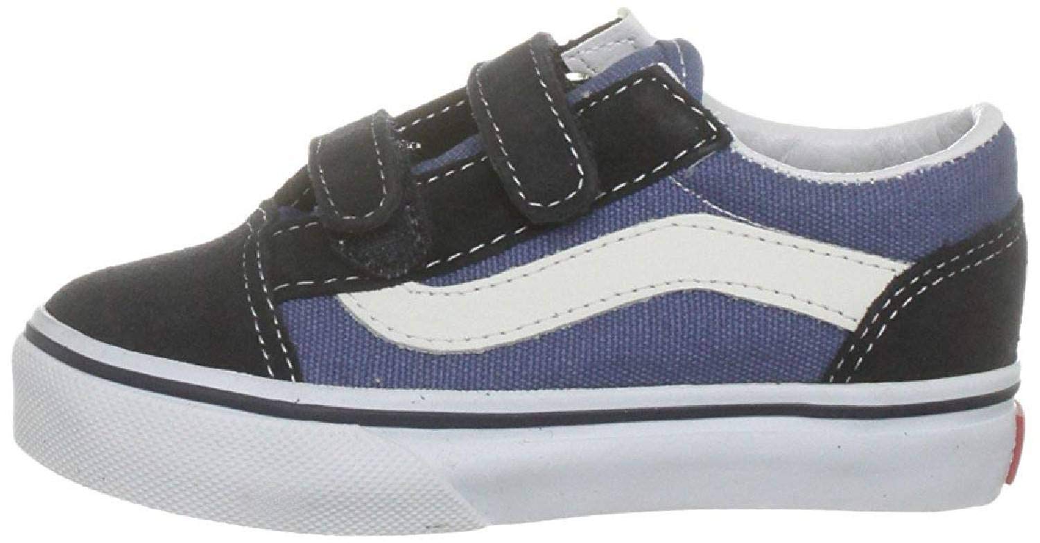 Vans Unisex Old Skool V Active, Navy, 10 M US Toddler