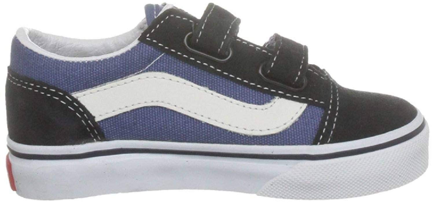 Vans Unisex Old Skool V Active, Navy, 10 M US Toddler