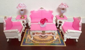 my fancy life dollhouse furniture - deluxe living room playset