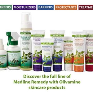 Medline Remedy Olivamine Foaming Body Cleanser, No Rinse, Scented, 5-oz Pump Bottle