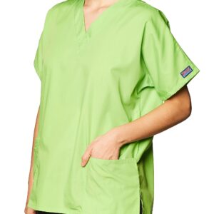 Cherokee Women's V Neck Scrubs Shirt, Lime Green, XXX-Large