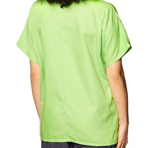 Cherokee Women's V Neck Scrubs Shirt, Lime Green, XXX-Large