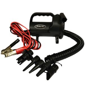 rave sports 12v high pressure inflator/deflator , black, 5.75" x 5" x 5"