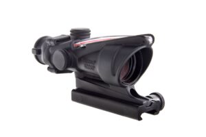 trijicon acog 4 x 32 scope dual illuminated horseshoe dot .223 ballistic reticle, red