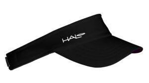 halo headbands sweatband sport visor, black,one size