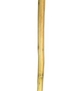 SE Natural Wood Walking Stick with Steel Spike and Metal-Reinforced Tip Cover, 50" - WS632-50