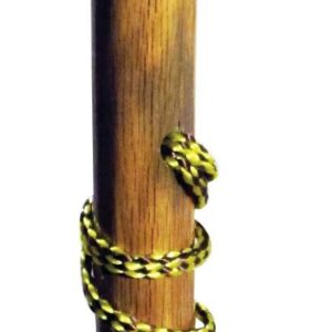 SE Natural Wood Walking Stick with Steel Spike and Metal-Reinforced Tip Cover, 50" - WS632-50