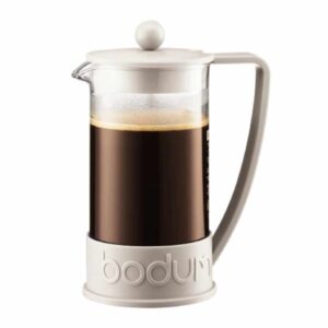 bodum cd white cafetière brazil french press 8 cup-1l, 8 cups