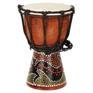 x8 drums mini djembe drum with gecko painted design