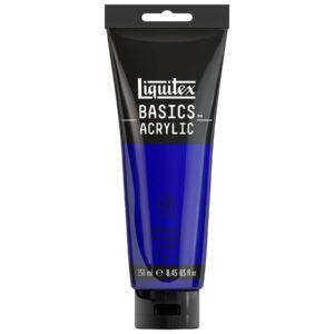 liquitex basics acrylic paint, 250ml (8.5-oz) tube, ultramarine blue