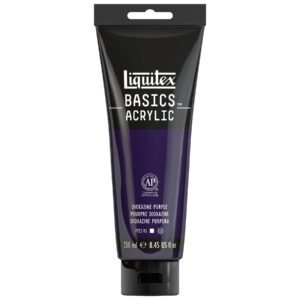 liquitex basics acrylic paint, 250ml (8.5-oz) tube, dioxazine purple