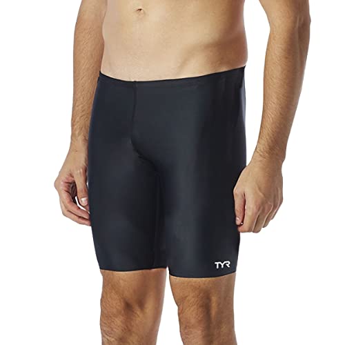 TYR Men's Standard Durafast One Jammer Swimsuit, Navy, 30