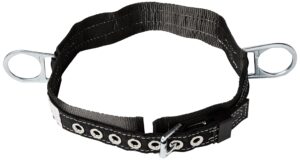 miller by honeywell 2na/lbk double d-ring body belt with 1-3/4-inch webbing and 3-inch back pad, large, black