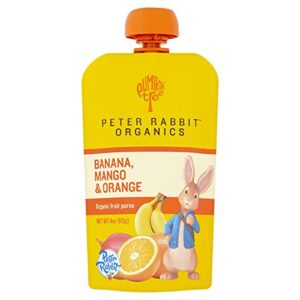 pumpkin tree peter rabbit organics mango, banana and orange snacks, 4 oz (pack of 10)