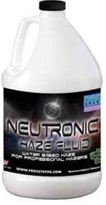 froggy's fog neutronic haze fluid, specially formulated water-based hazer fluid, 1 gallon