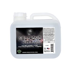 froggys neutronic haze ® fluid - specially formulated haze liquid - 2.5 gallons / 9.46 liters