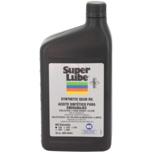 super lube synthetic gear oil hydraulic grade (translucent amber, iso 150-1qt bottle) | nsf certified food grade & clean | heavy film lubricates & cushions