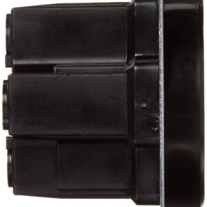 Leviton 9460 60 Amp, 125/250 Volt, Flush Mounting, Receptacle, Straight Blade, Industrial Grade, Grounding, Black