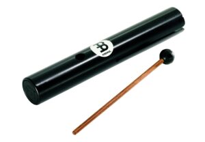 meinl percussion ww2bk large low pitch aluminum wah wah tube with beater, black