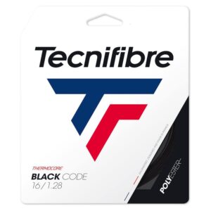 tecnifibre black code tennis string set (16 gauge, 1.28)