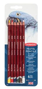 derwent 39009 pastel pencils, 6-pack