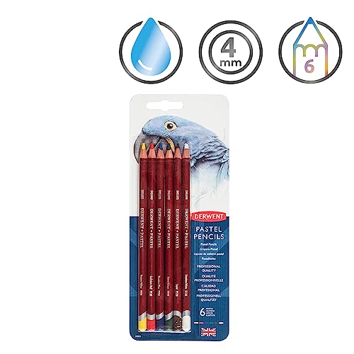 Derwent 39009 Pastel Pencils, 6-Pack